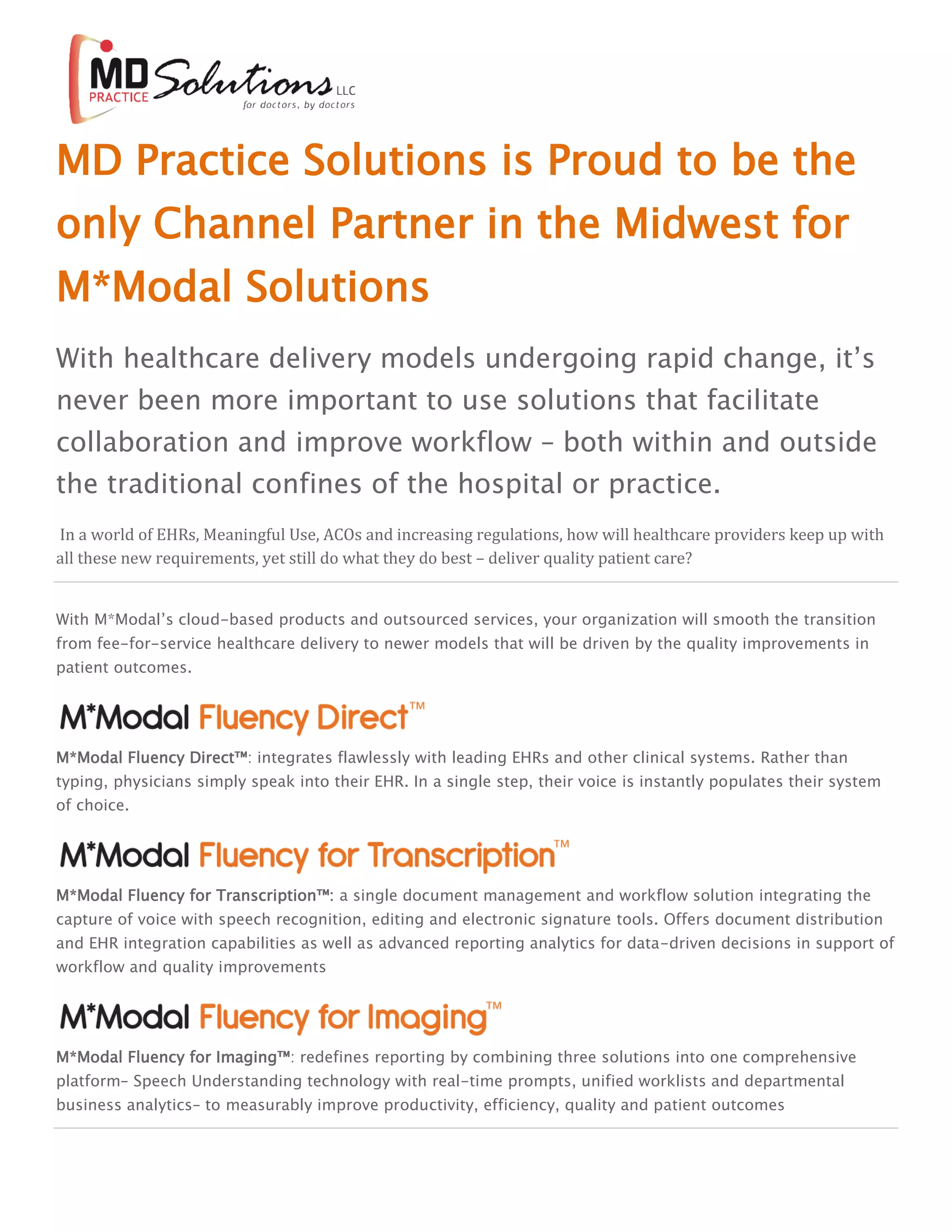 MDPS M*Modal | PDF