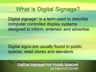 Digital Signage for Public Spaces | PPS