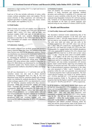 Variability of Some Soil Physicochemical Properties on Lithosequence in Funtua, North - Western ...