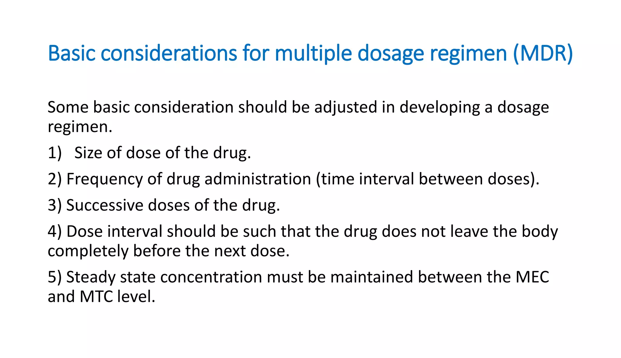 Multiple Dosage regimen | PPTX