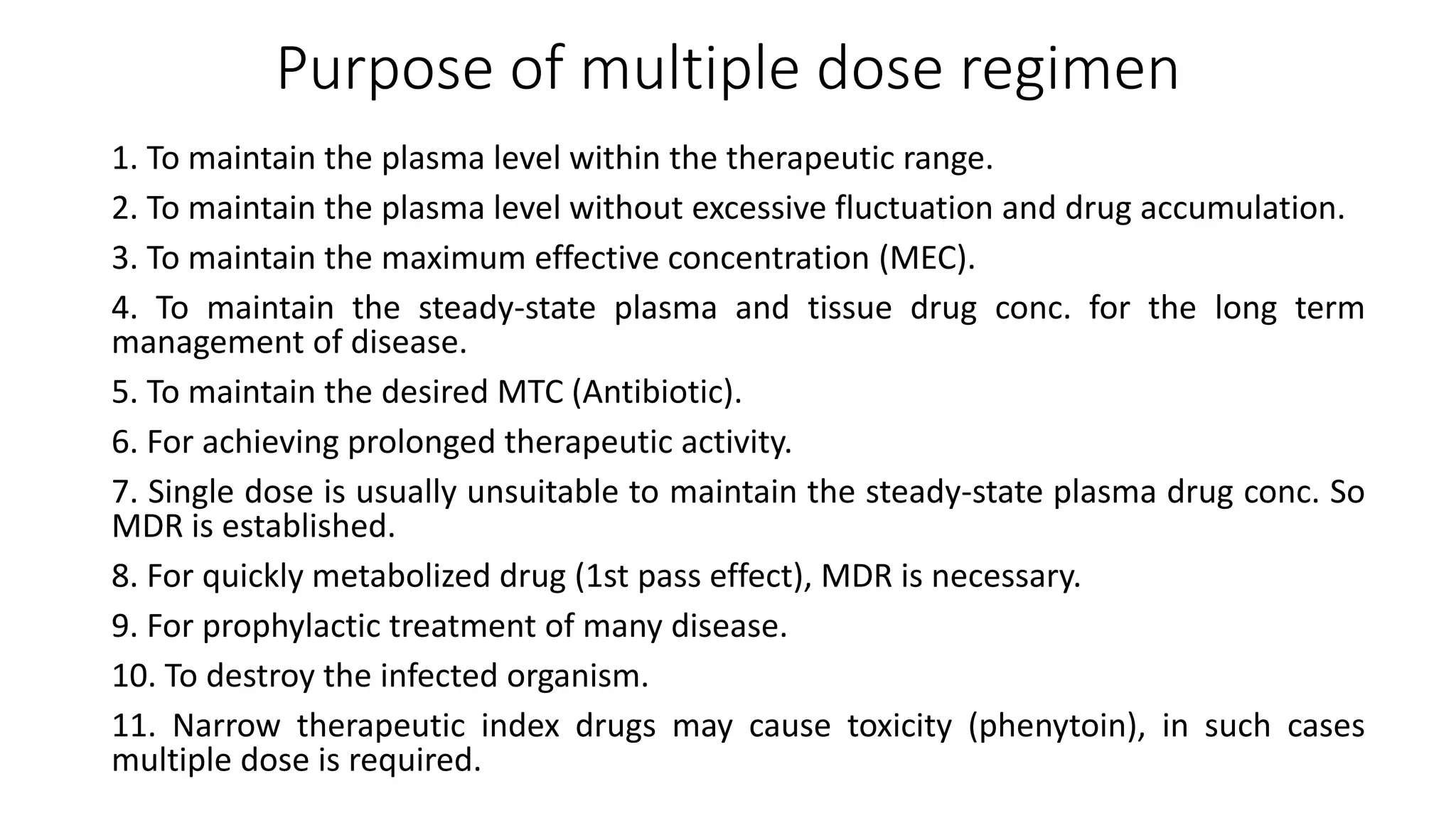 Multiple Dosage regimen | PPTX