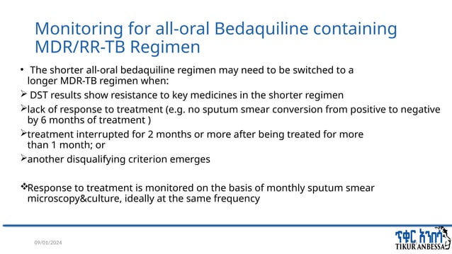Approach to patient with MDR-TB - by Dawit.pptx | Pharmaceutical Drugs ...