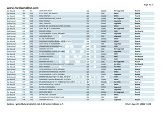 MD Radio Diagnosis MCC 2nd round Seat Matrix | PPT