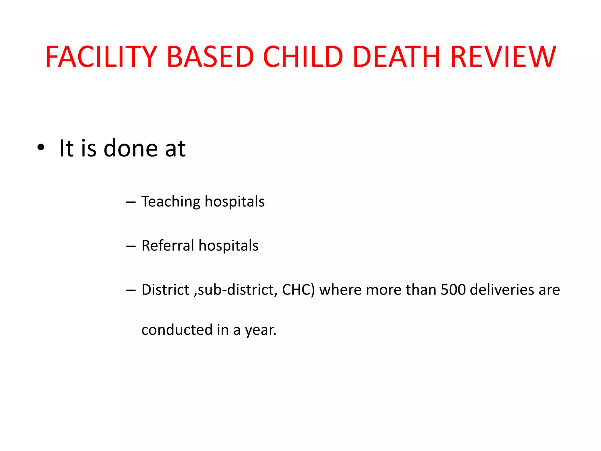 MATERNAL DEATH REVIEW AND CHILD DEATH REVIEW | PPTX | Parenting ...