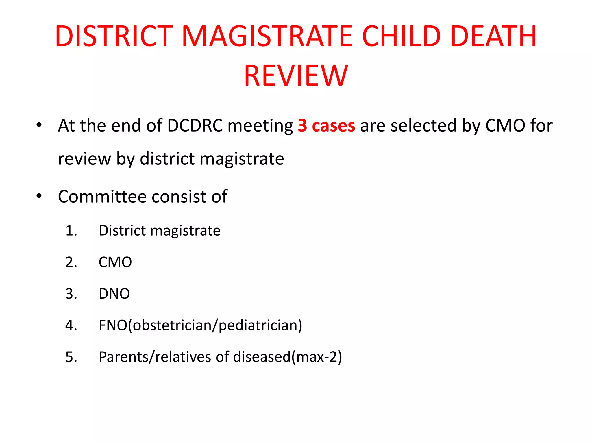 MATERNAL DEATH REVIEW AND CHILD DEATH REVIEW | PPTX