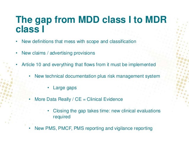 MDR and class I medical devices presentation