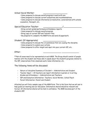 MDR Checklist And Responsibilities | DOC