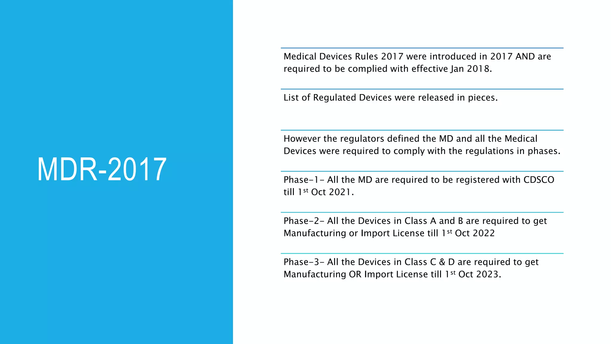 Medical Devices Rules 2017 Implementation | PPTX