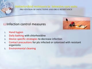 Antimicrobial Resistance in Intensive Care Unit | PPTX