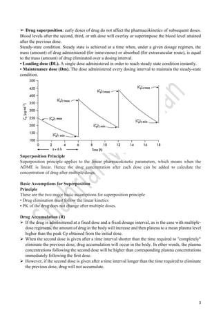 Designing of Dosage Regimen and Multiple Dosage Regimens | PDF