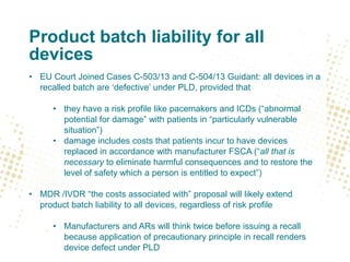 Liability insurance requirements under the new EU Medical Devices ...