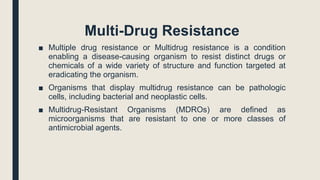 MDR Multi Drug Resistance Bacteria AntiMicrobial & Chemotherapeutics.pptx | Biotech and ...