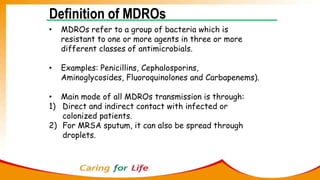 Management of Multi-Drugs Resistant Organisms | PPTX