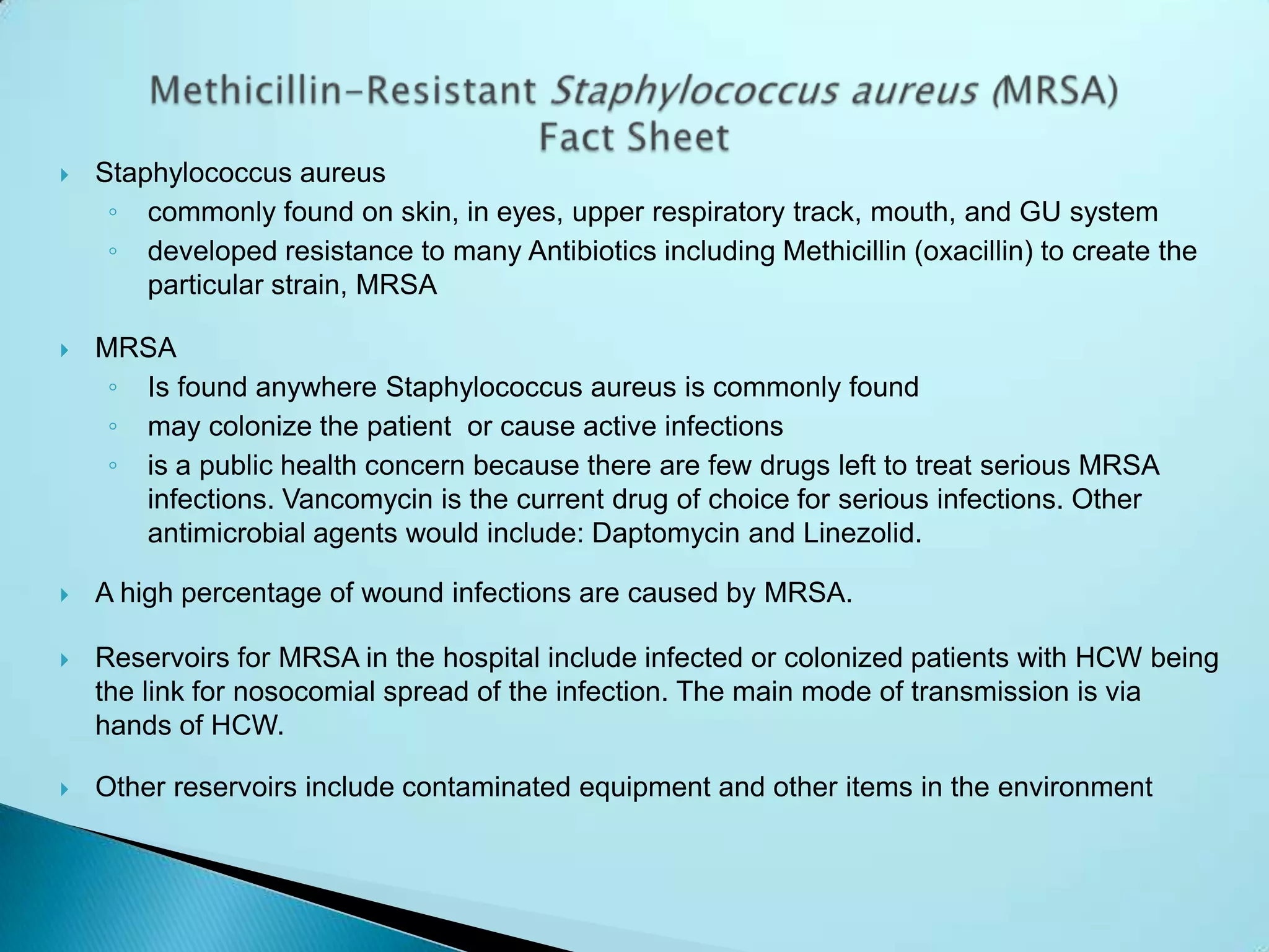Mdro infection controlnursing final version 11.17.09 1 | PPTX