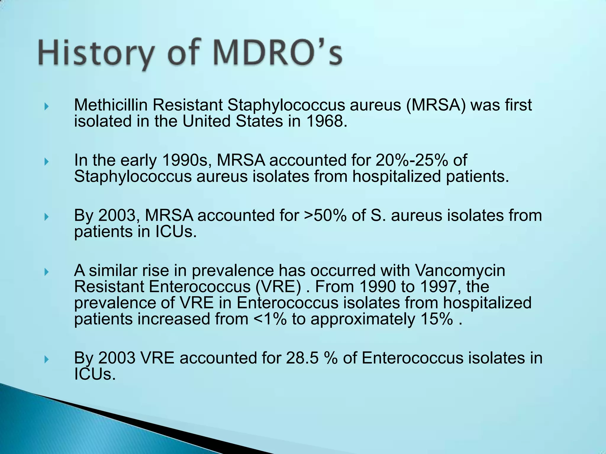Mdro infection controlnursing final version 11.17.09 1 | PPTX