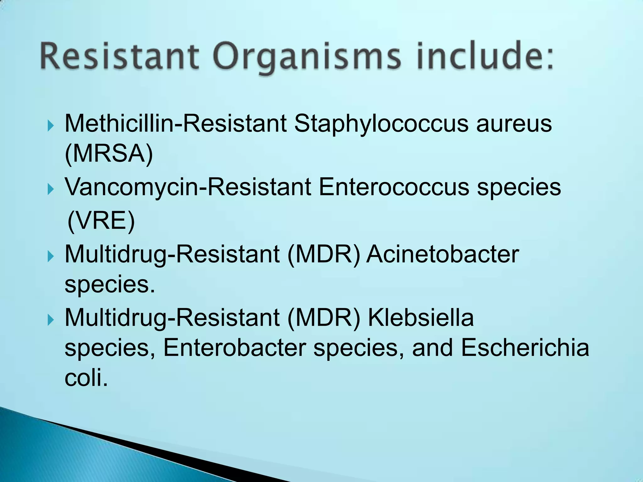 Mdro infection controlnursing final version 11.17.09 1 | PPTX