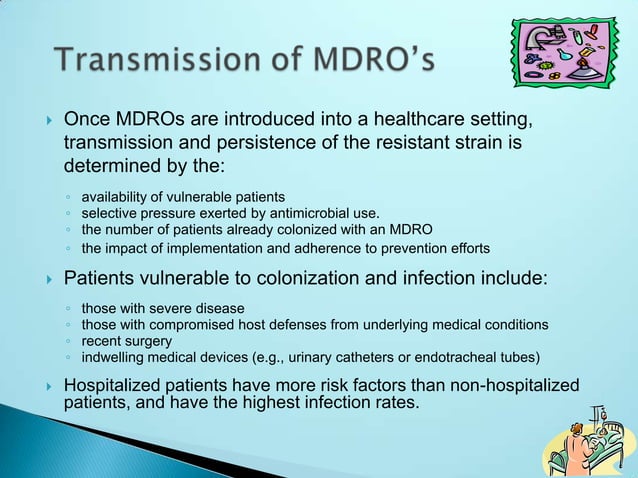 Mdro infection controlnursing final version 11.17.09 1 | PPTX