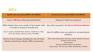 MDRO MRSA CRE VRE ICU Presentation CNE/CME | PDF