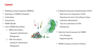 Surveillance and Control of Multidrug-Resistant Organisms (MDROs): MRSA ...