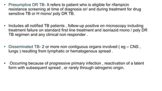 Multi drug resistant tuberculosis guidelines | PDF