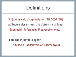 Multi Drug Resistant Tuberculosis | PPTX
