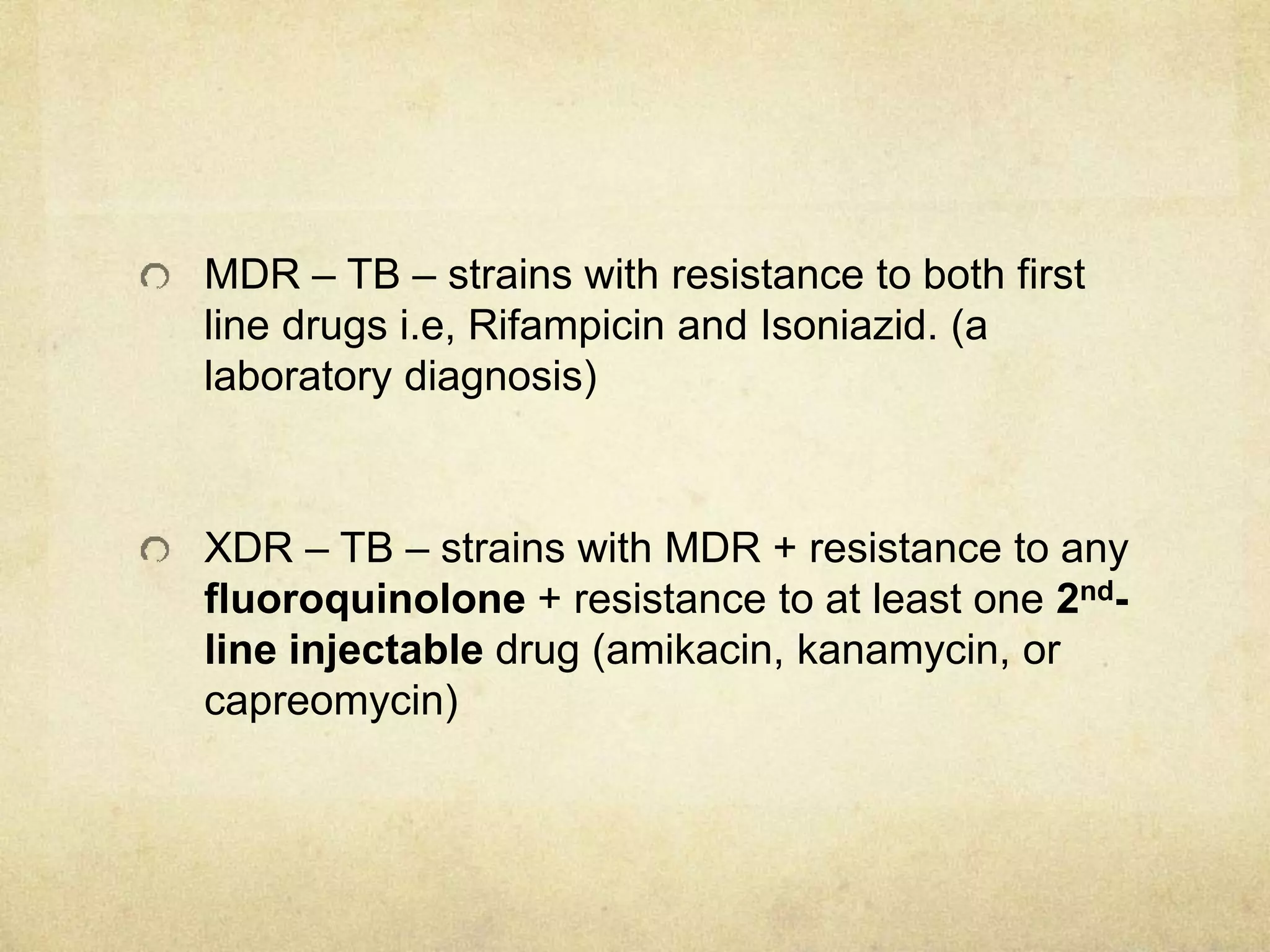Mdr tb and newer anti tb drugs | PPTX