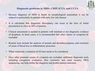 Myelodysplastic syndromes | PPTX