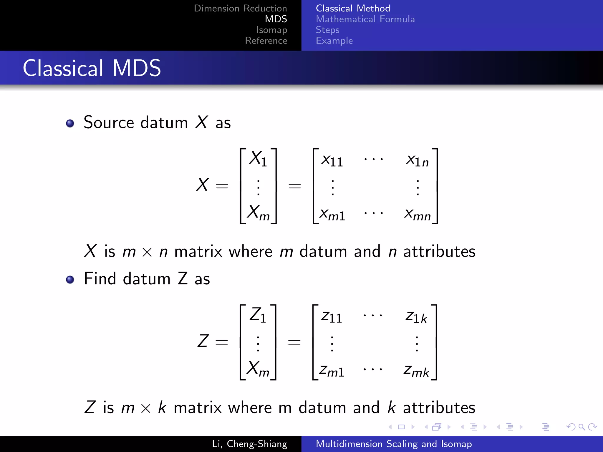 Multidimension Scaling and Isomap | PDF