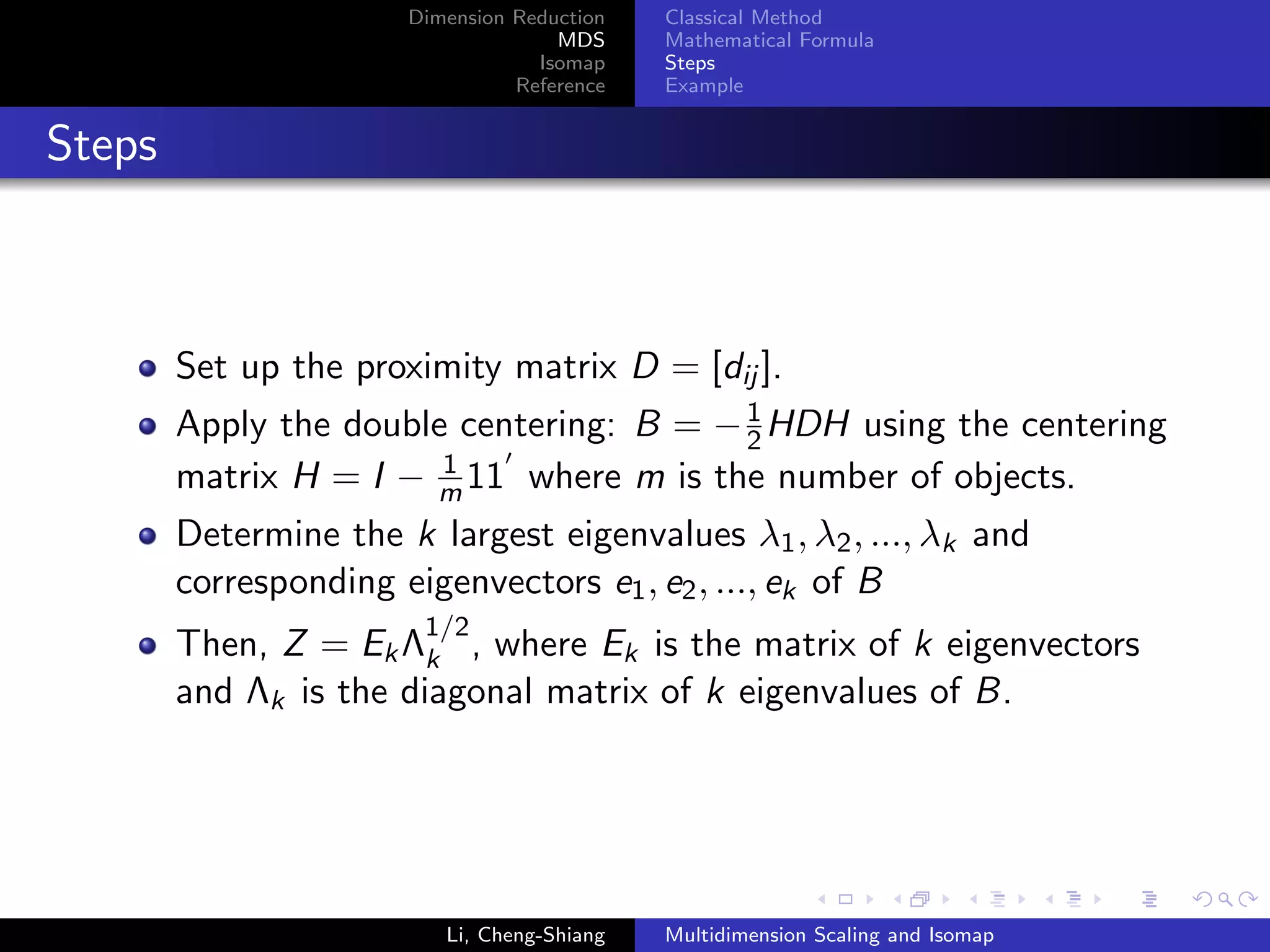 Multidimension Scaling and Isomap | PDF
