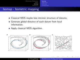 Multidimension Scaling and Isomap | PDF