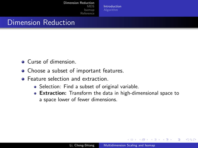 Multidimension Scaling and Isomap | PDF | Physics | Science