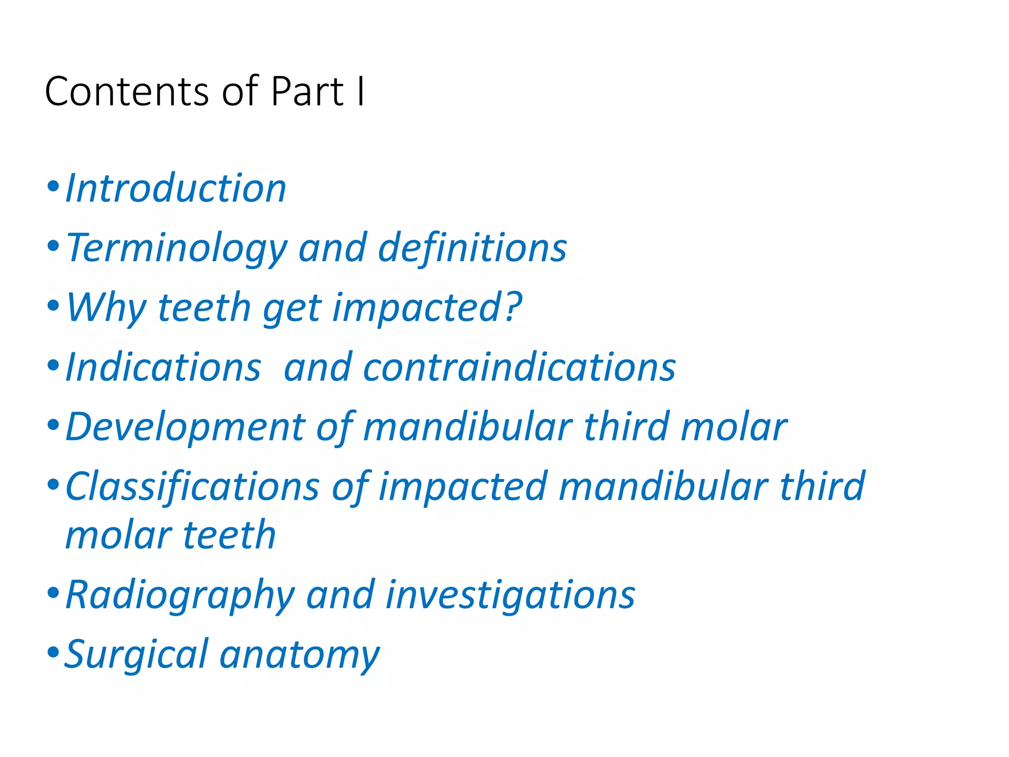 Management of Impacted Third Molars | PPTX