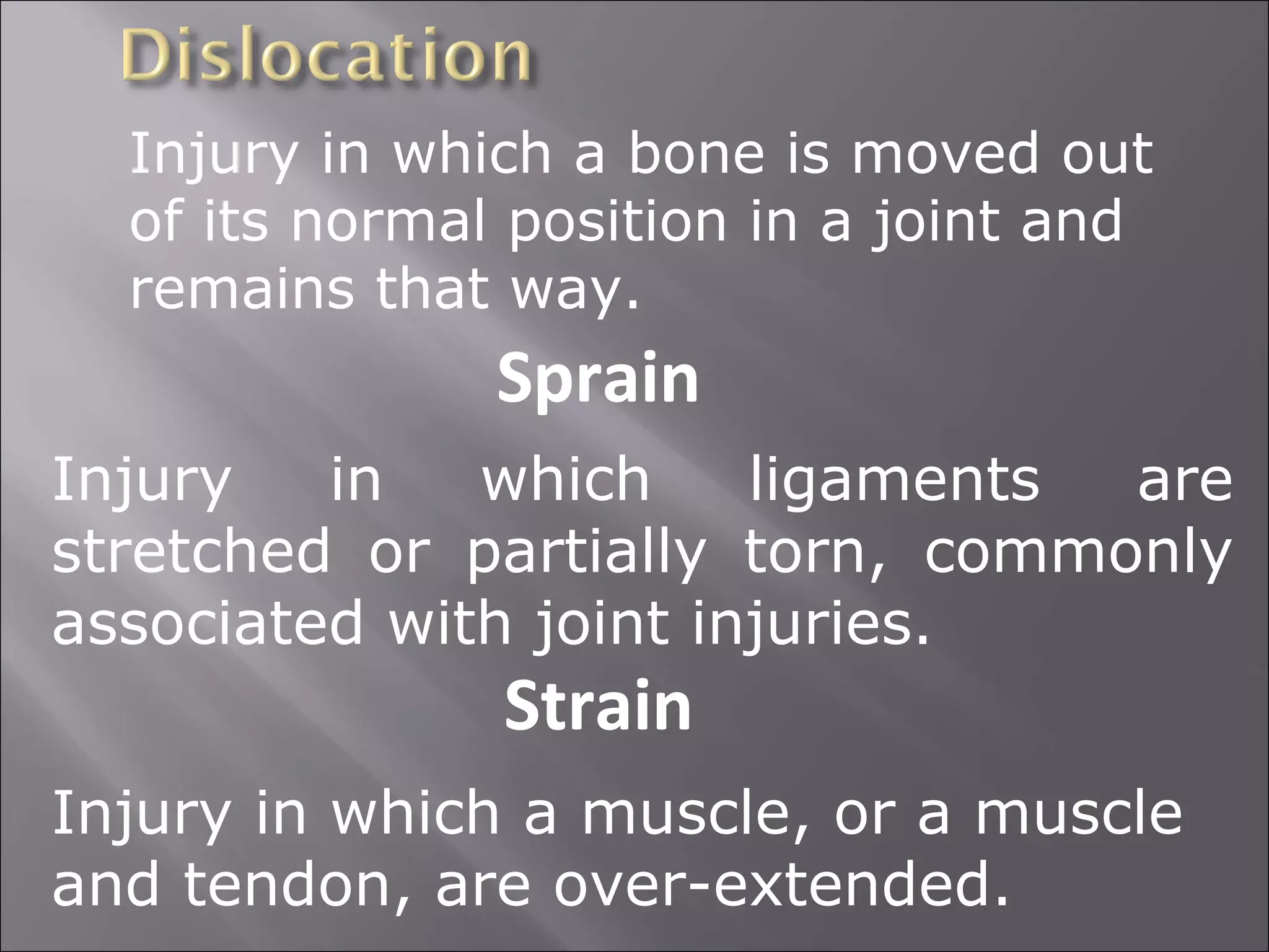 MUSCULOSKELETAL INJURIES | PPT