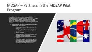 MDSAP Presentation | PPTX