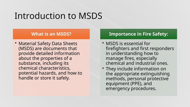 MDS Data sheet.power point presentation related to science | PPTX ...