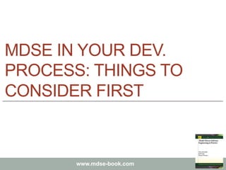 Model-Driven Software Engineering in Practice - Chapter 5 - Integration of Model-driven in ...