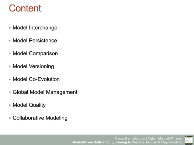 Model-Driven Software Engineering in Practice - Chapter 10 - Managing ...