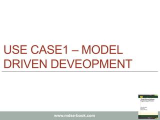 Model-driven Software Engineering in practice: Chapter 3 - MDSE Use cases | PDF