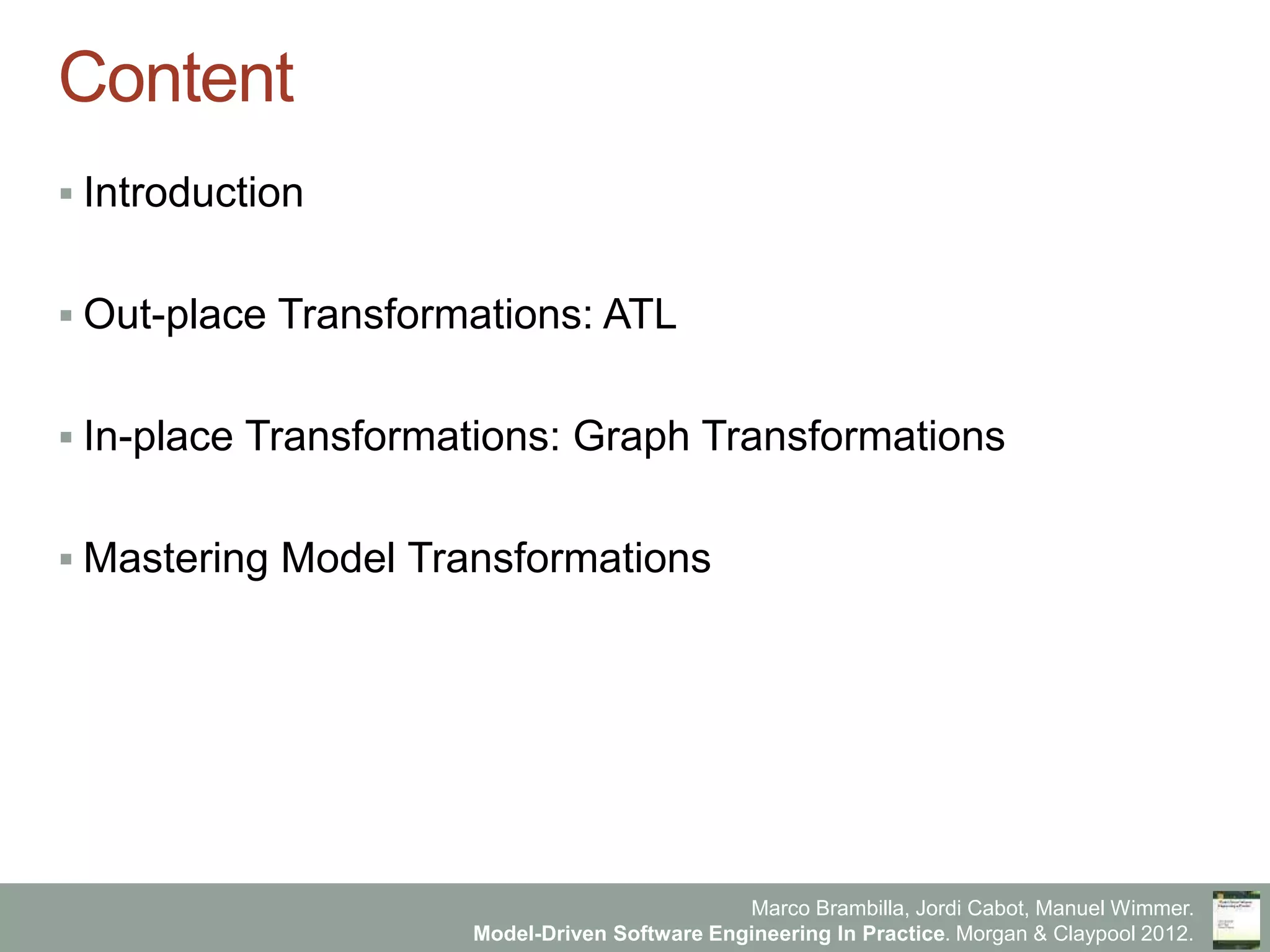Model-Driven Software Engineering in Practice - Chapter 8 - Model-to ...