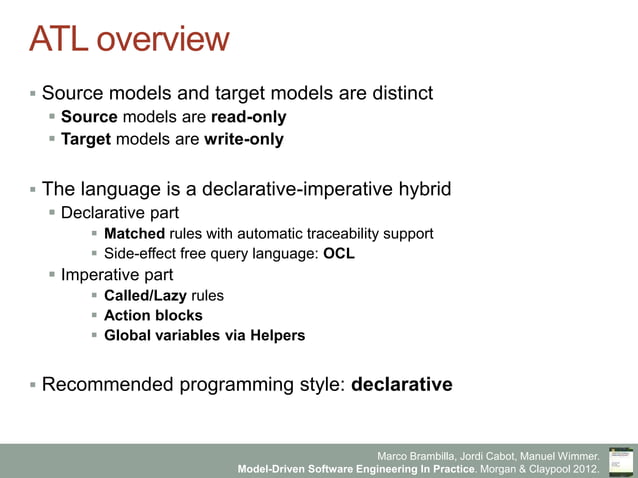 Model-Driven Software Engineering in Practice - Chapter 8 - Model-to-model transformations | PPT