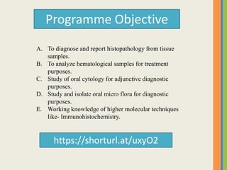 MDS in Oral & Maxillofacial Pathology Course | PPT