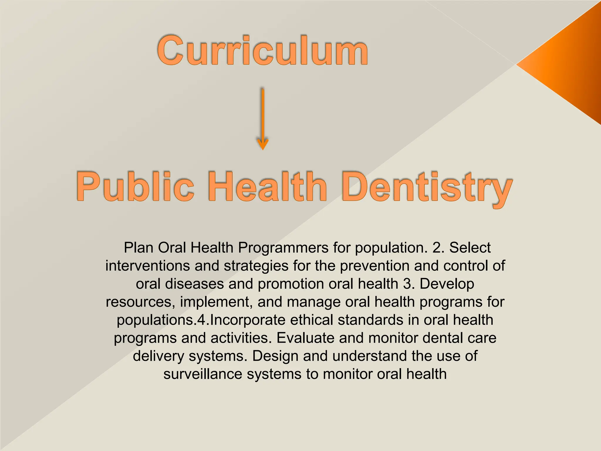 MDS in Public Health Dentistry in Dental Science | PPT