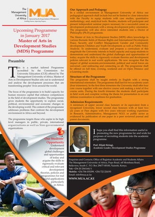 Mds new programme(4) f lier | PDF