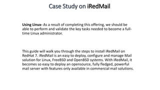 Install iRedMail on Red Hat Enterprise Linux, CentOS | PDF