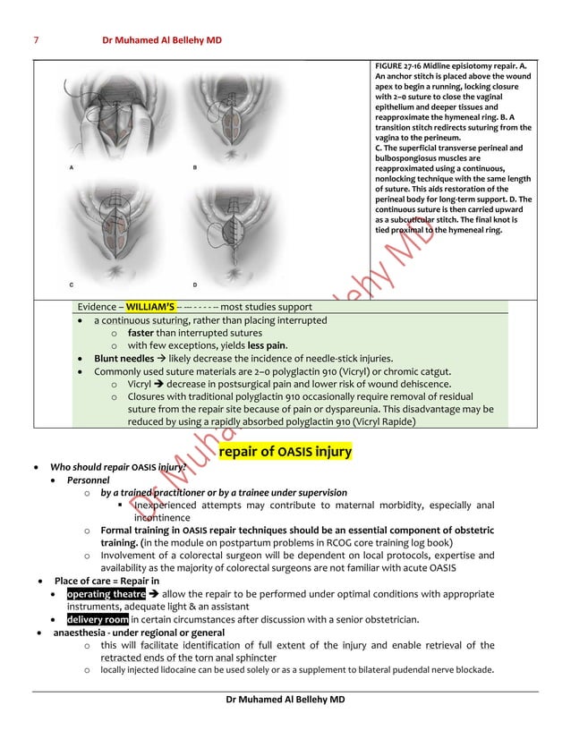 Perineal Laceration and obstetric anal sphincter injuries | PDF