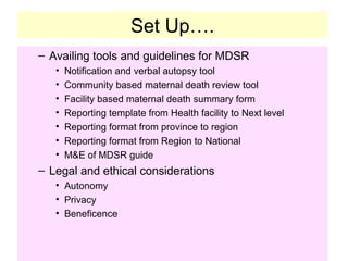 Maternal Death Surveillance and Response | PPT