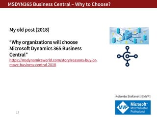 MSDYN365 Business Central On-premise Vs Cloud SaaS | PDF
