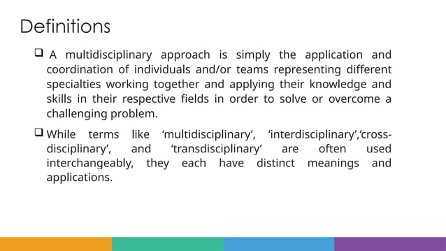 The Multidisciplinary Approach in Health care MDT.pptx