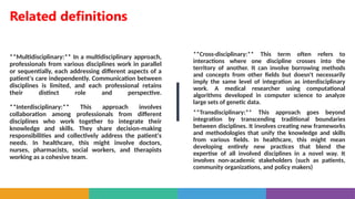 The Multidisciplinary Approach in Health care MDT.pptx