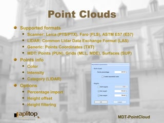 MDT PointCloud | PPT